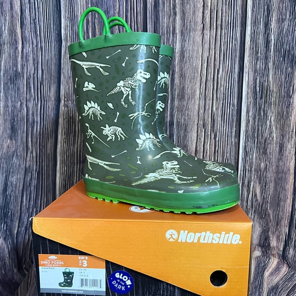 Northside | Shoes | Northside Glow In The Dark Dino Rain Boot | Poshmark